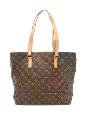 LOUIS VUITTON Monogram Canvas Cabas Mezzo Tote Bag - Brown