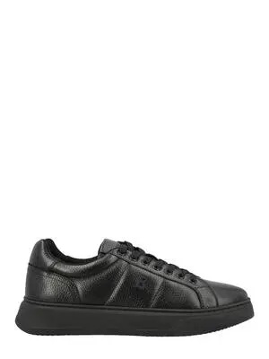 Bogner Logo-plaque Leather Sneakers - Black