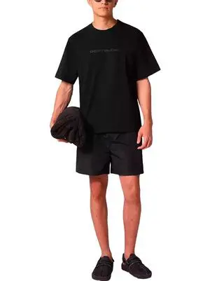 GERTRUDE GERTRUDE Drawstring Logo-patch Shorts