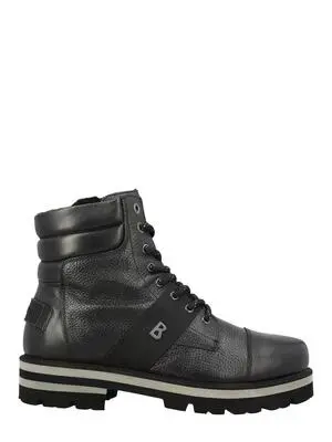 Bogner Lace-up Padded-collar Ankle Boots - Black