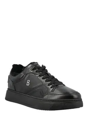 Bogner Logo-plaque Leather Sneakers - Black