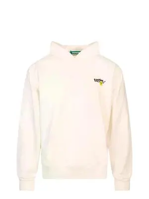 BARROW Graphic Print Cotton Hoodie - Neutrals