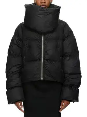 RICK OWENS Rick Owens Padded Funnel Neck Down Jacket