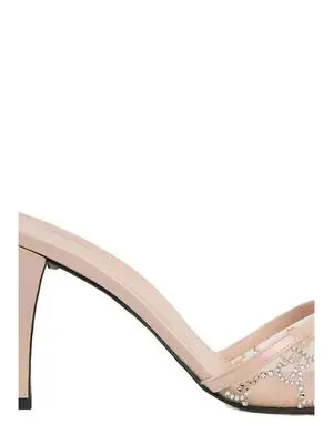 GUCCI Gucci Crystal Embellished Mesh Slide Sandal