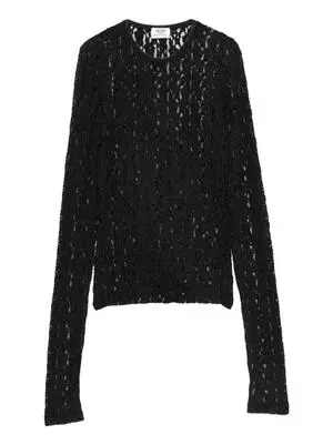 Liu Jo Lace Long Sleeve T-shirt - Black