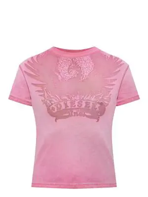 DIESEL® Graphic-print Distressed T-shirt