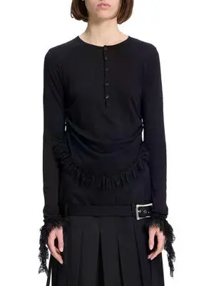 ANN DEMEULEMEESTER Mare Serafino T-shirt - Black