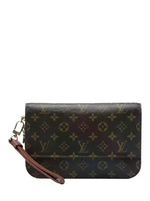 LOUIS VUITTON Monogram Orsay Clutch Bag - Brown