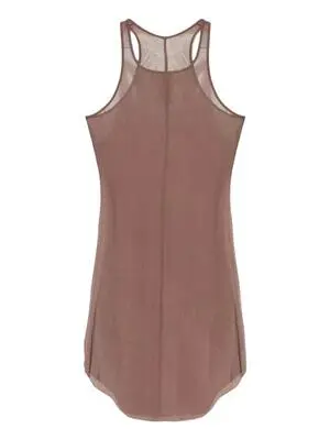 Rick Owens Ribbed-knit Racerback Tank Top - Brown