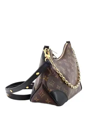 LOUIS VUITTON Boulogne Nm Handbag Monogram Canvas Shoulder Bag Black