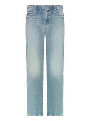 MOTHER Heart-patch Straight-leg Jeans