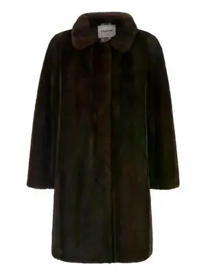 VALENTINI 1972 Faux-fur Classic-collar Coat - Brown