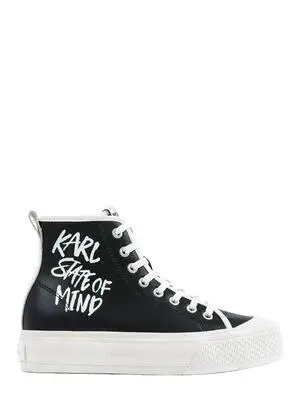 Karl Lagerfeld Kampus Max V High-top Sneakers - Black