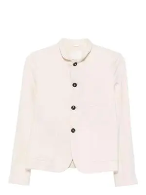 CIRCOLO 1901 Mandarin-collar Patch-pocket Jacket - Neutrals