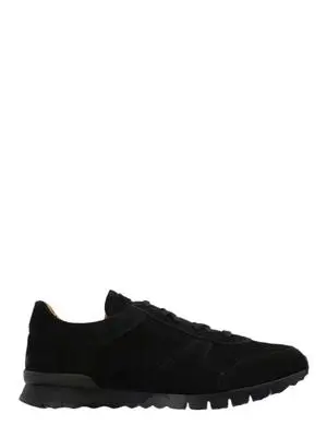 Kiton Suede Classic-lacing Sneakers - Black