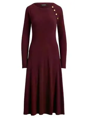 RALPH LAUREN Ribbed Midi Dress