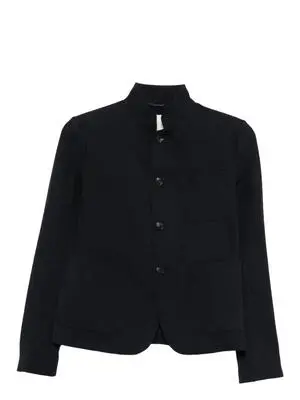 CIRCOLO 1901 Mandarin-collar Patch-pocket Jacket - Blue