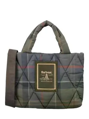 BARBOUR Tartan Arlene Mini Quilted Tote Bag