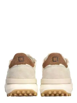 D.a.t.e. Panelled Suede-trim Sneakers - Neutrals