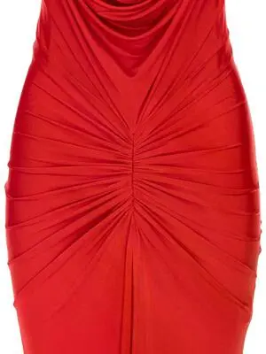V:PM ATELIER Donna Ruched-detail Maxi Dress
