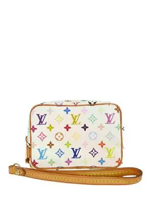 LOUIS VUITTON 2005 Trousse Wapity Monogram Pouch - White