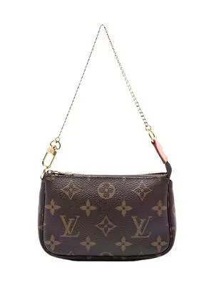 LOUIS VUITTON Monogram Mini Pochette Accessoires Handbag - Brown