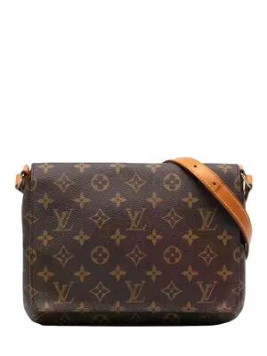 LOUIS VUITTON Monogram Musette Tango Shoulder Bag - Brown