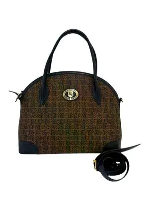 Burberry 20th Century Canvas Satchel - Brown