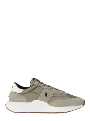 Polo Ralph Lauren Train 89 Suede-panelled Sneakers - Grey