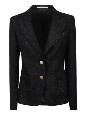 TAGLIATORE Tagliatore Bouclé-Knit Tailored Blazer