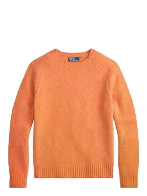 Polo Ralph Lauren Polo Ralph Lauren Orange Raglan Sleeve Sweater With Elbow Patches Orange
