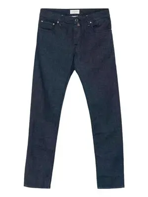 Jacob Cohen Bard Zip-up Slim-fit Jeans - Blue
