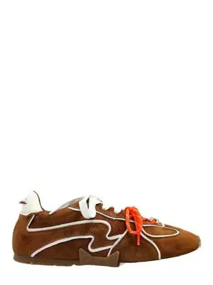 NAKED WOLFE Adored Suede Sneakers Brown