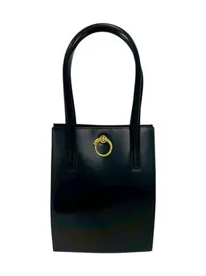 Cartier Cartier Black Leather Panthère Tote Bag Black
