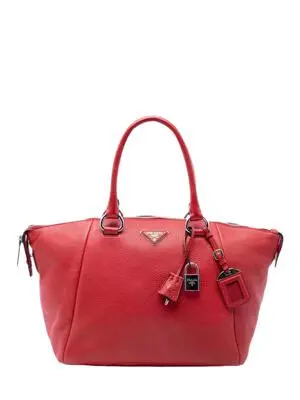 PRADA 2013-2026 Vitello Daino Double Handle Satchel