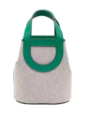Hermès Hermès Toile And Swift In The Loop 18 Handbag Grey