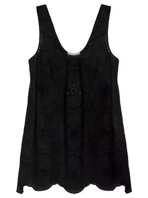 Matteau Broderie-anglaise Mini Dress - Black