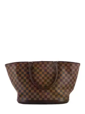 LOUIS VUITTON Manosque Gm Damier Tote Bag - Brown
