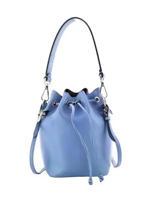 Fendi Fendi Mon Tresor Leather Mini Bucket Bag Blue