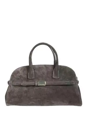 Orciani Aura Peach Suede Tote Bag - Grey