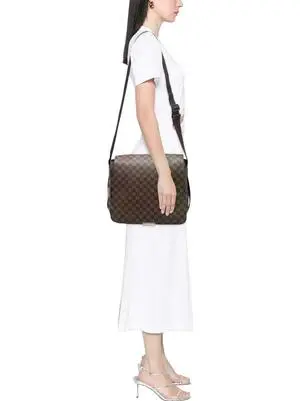 LOUIS VUITTON Damier Ebene Abbesses Crossbody Bag - Brown
