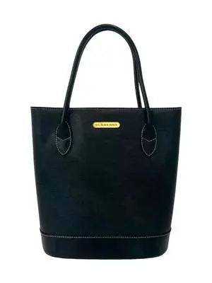 Burberry 2000-2017 Leather Tote Bag - Black