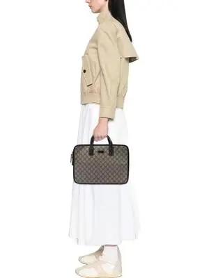 GUCCI 2000-2015 Gg Supreme Laptop Bag Business Bag