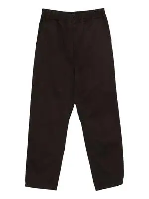 Carhartt Work In Progress Tobacco Elasticated Waistband Logo Patch Trousers - Brown