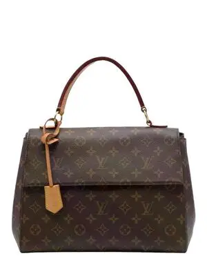 LOUIS VUITTON Monogram Canvas Cluny Mm Satchel - Brown