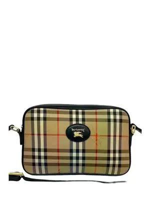 Burberry 1980-1990 Haymarket Check Crossbody Bag - Neutrals