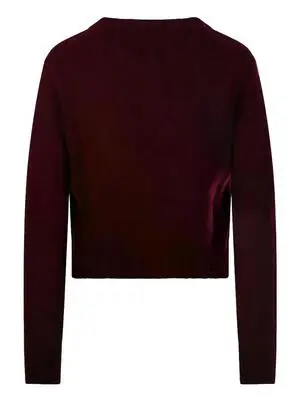 BEYOU BeYou Ribbed Knit Round-Neck Sweater