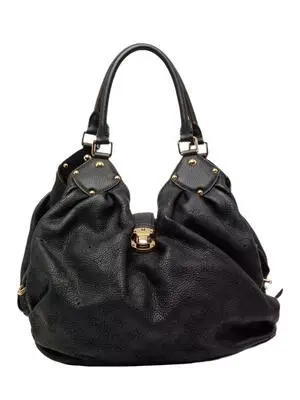 LOUIS VUITTON 2011 Monogram Mahina L Hobo Bag - Black