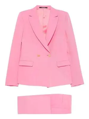 Tagliatore Double-breasted Peak-lapels Suit - Pink