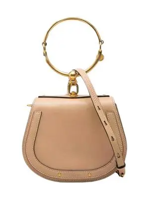 Chloé 2017 Small Leather Nile Bracelet Satchel - Neutrals